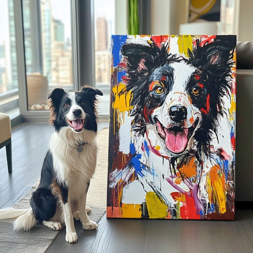 Custom Pet Portrait - Abstract Style - My Pet Canvas