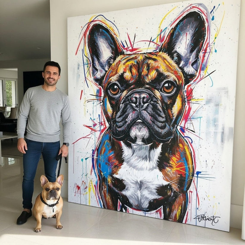 Custom Pet Portrait - Abstract Style - My Pet Canvas