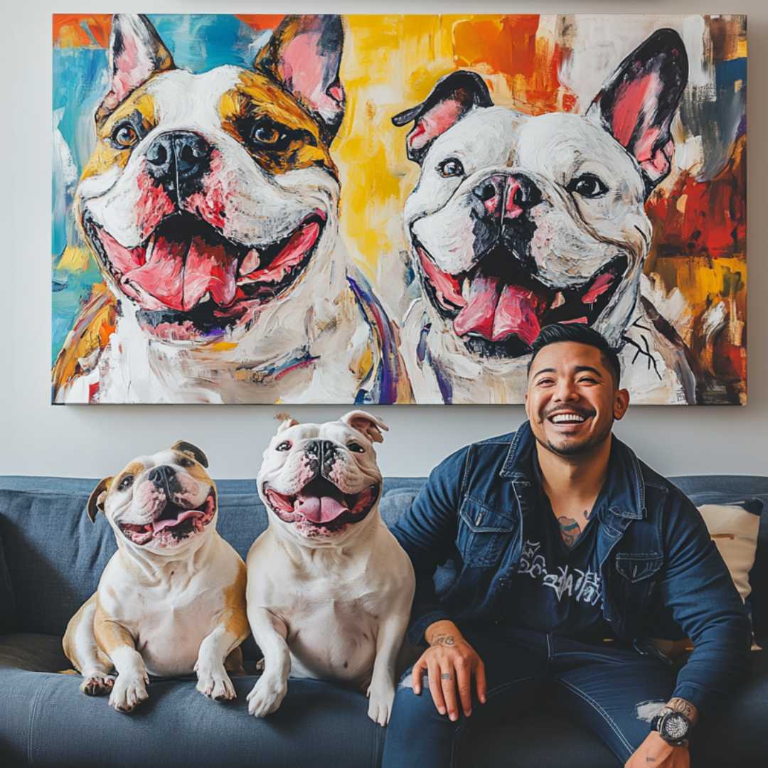 Custom Pet Portrait - Abstract Style – My Pet Canvas