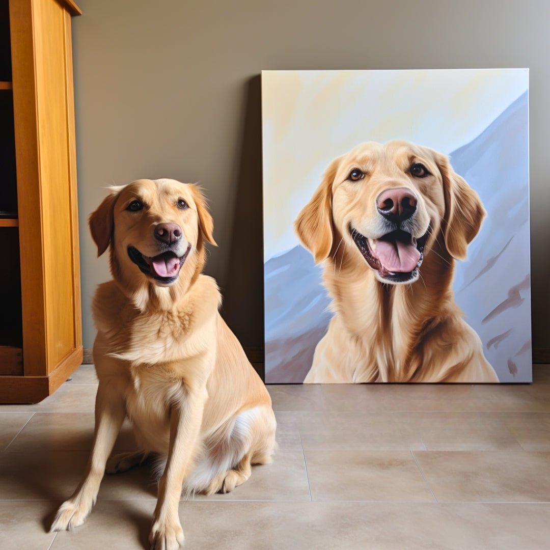 Custom Pet Portrait Modern Style My Pet Canvas custom-pet-portrait-modern-style-my-pet-canvas